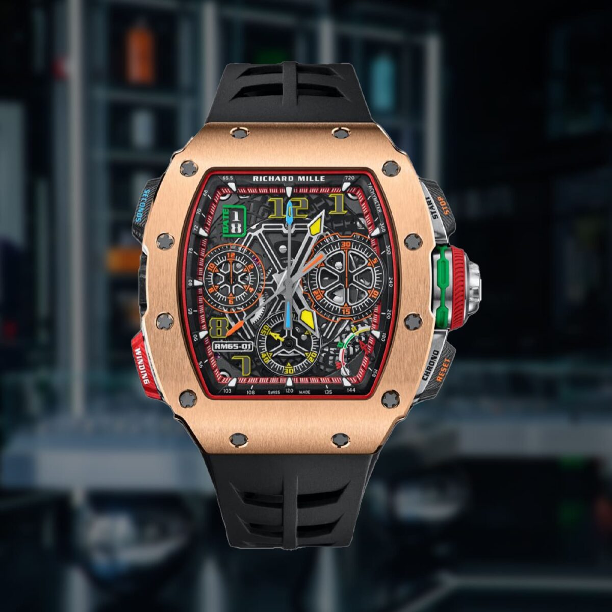 Richard Mille RM 65-01 Rose Gold For Sale in Dubai, UAE